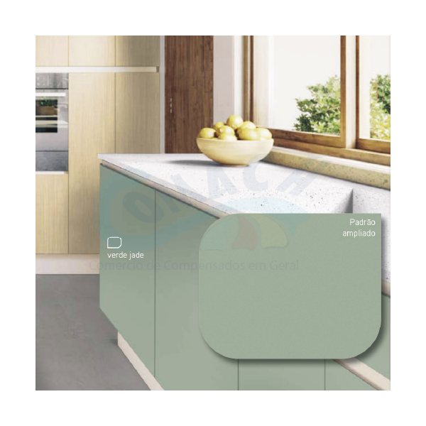 Mdf 15mm 2 Face 1,85x2,75m Verde Jade Arauco